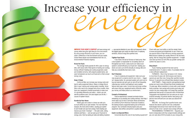 Increase your efficiency in ENERGY | CraigDailyPress.com