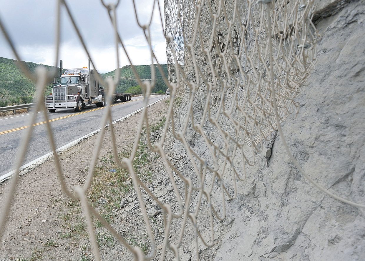 Rockfall fencing project completed in Mount Harris Canyon near Hayden ...