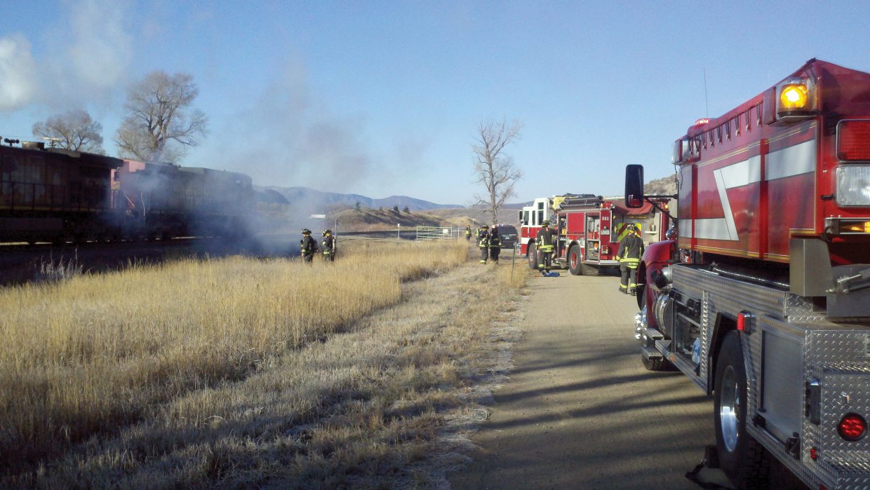 Locomotive catches fire while pulling cargo train through Steamboat ...