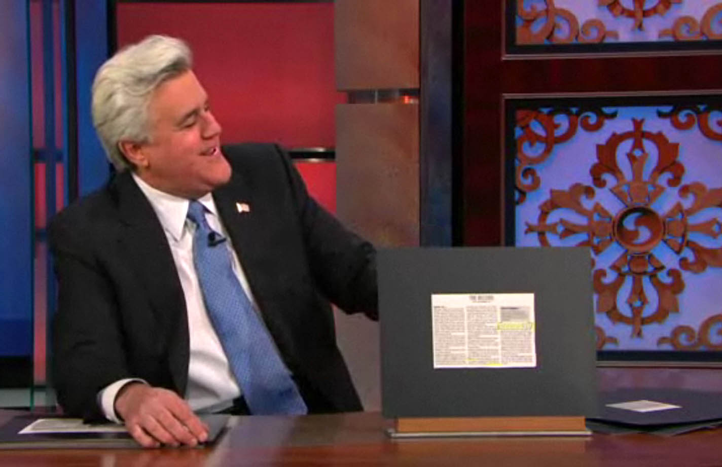 Pilot & Today police report appears on ‘Leno’ | CraigDailyPress.com