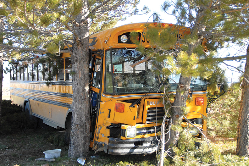 School bus crashes into trees near home south of Craig ...
