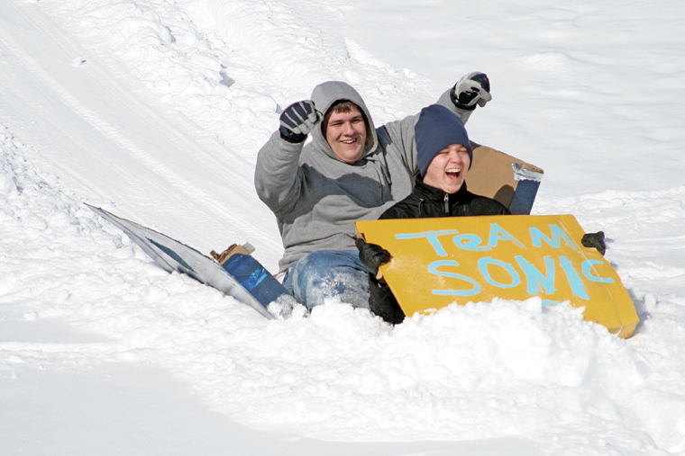 2011 Science Olympics Cardboard Sled Races | CraigDailyPress.com