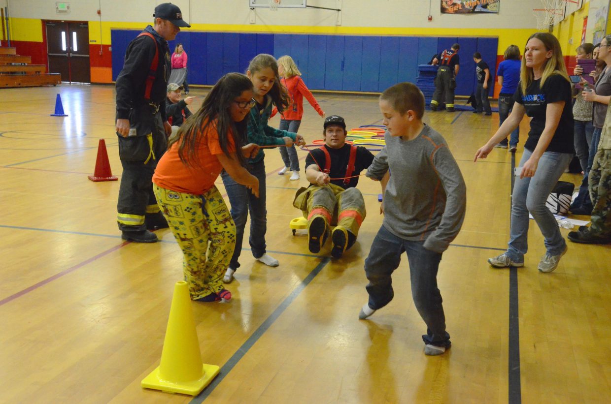 Sandrock Elementary School Firefighter Obstacle Course ...