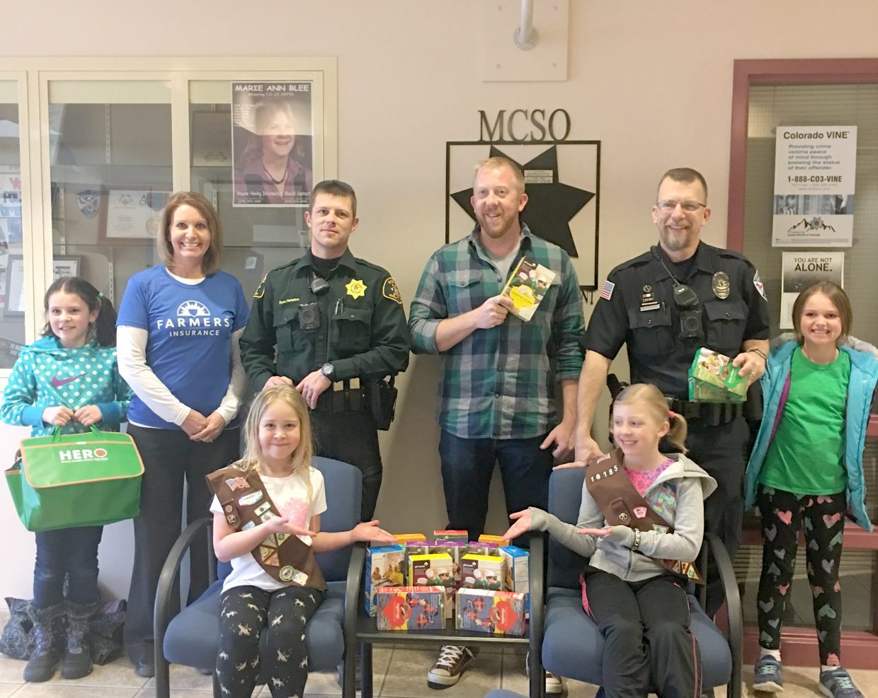 Hometown heroes receive Girl Scout cookies from Craig troop ...
