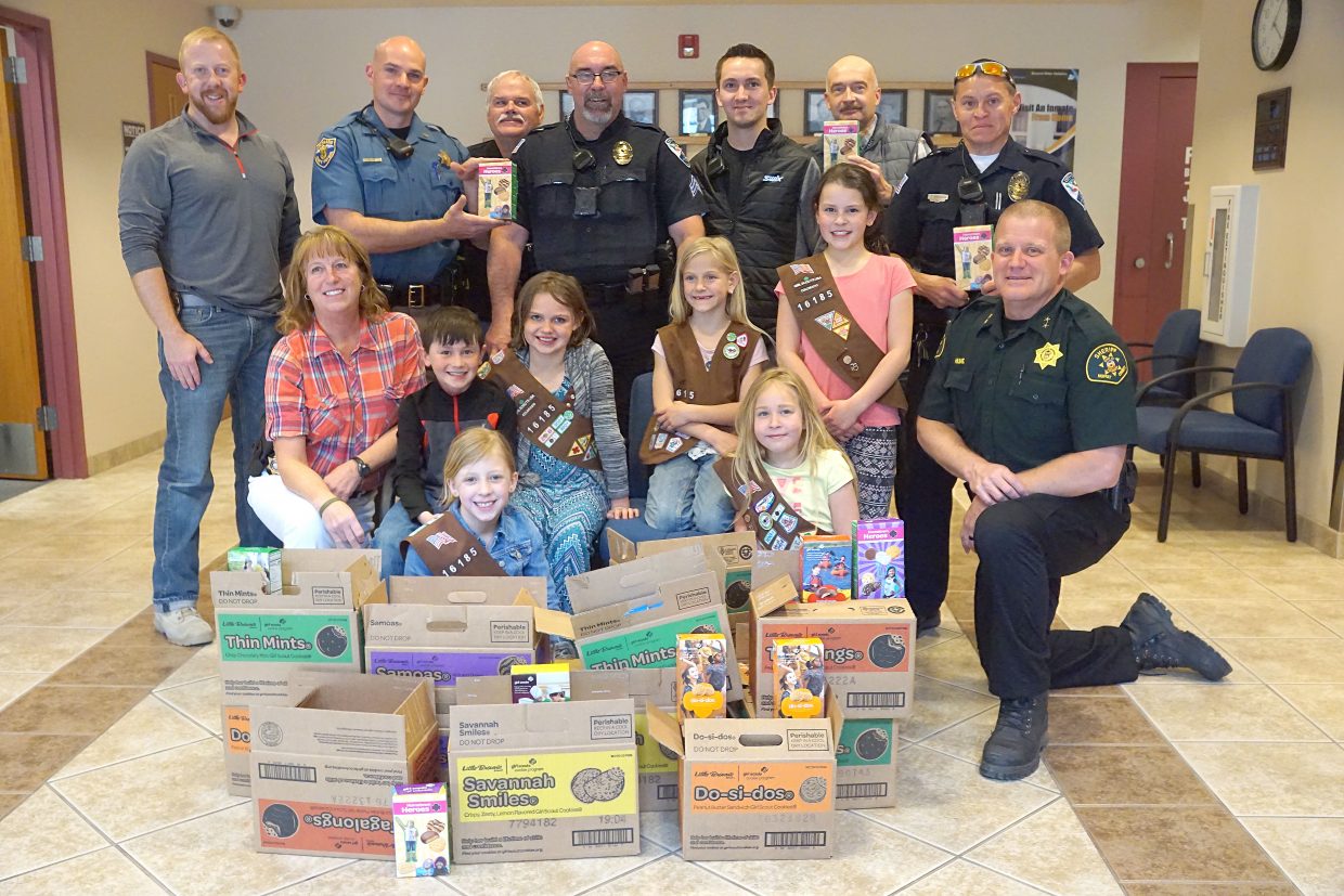 Hometown heroes receive Girl Scout cookies from Craig troop ...