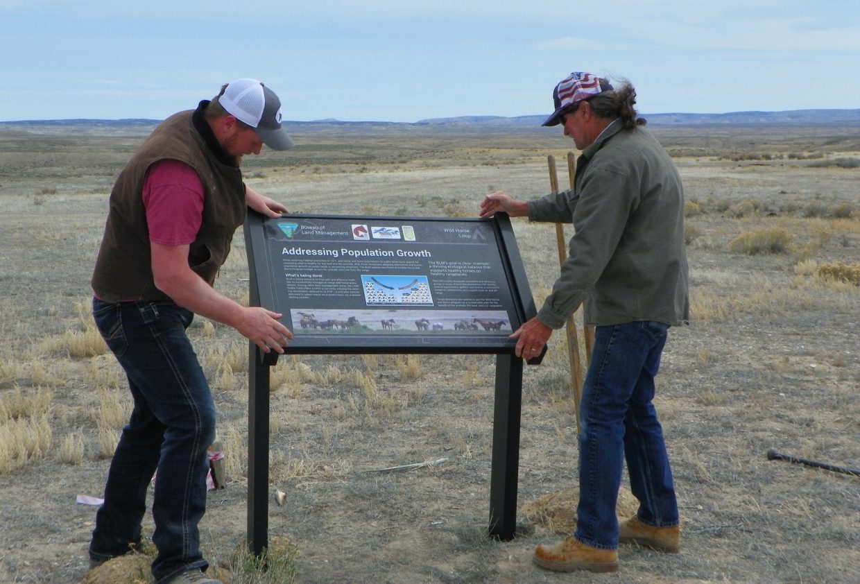 Moffat County Tourism Association installs interpretive signs in Sand ...