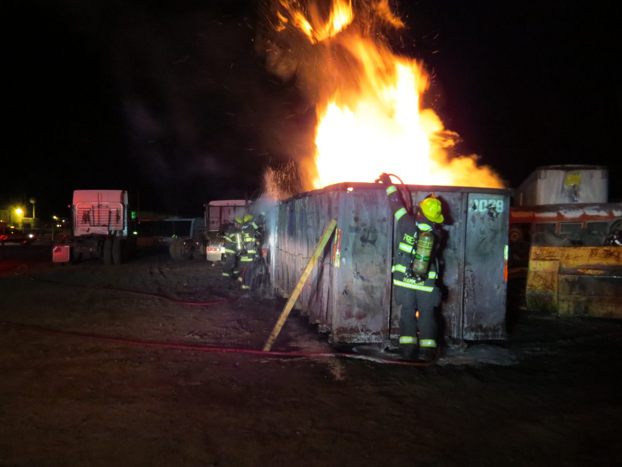 Dumpster catches fire on the southeast side of Craig Sunday ...