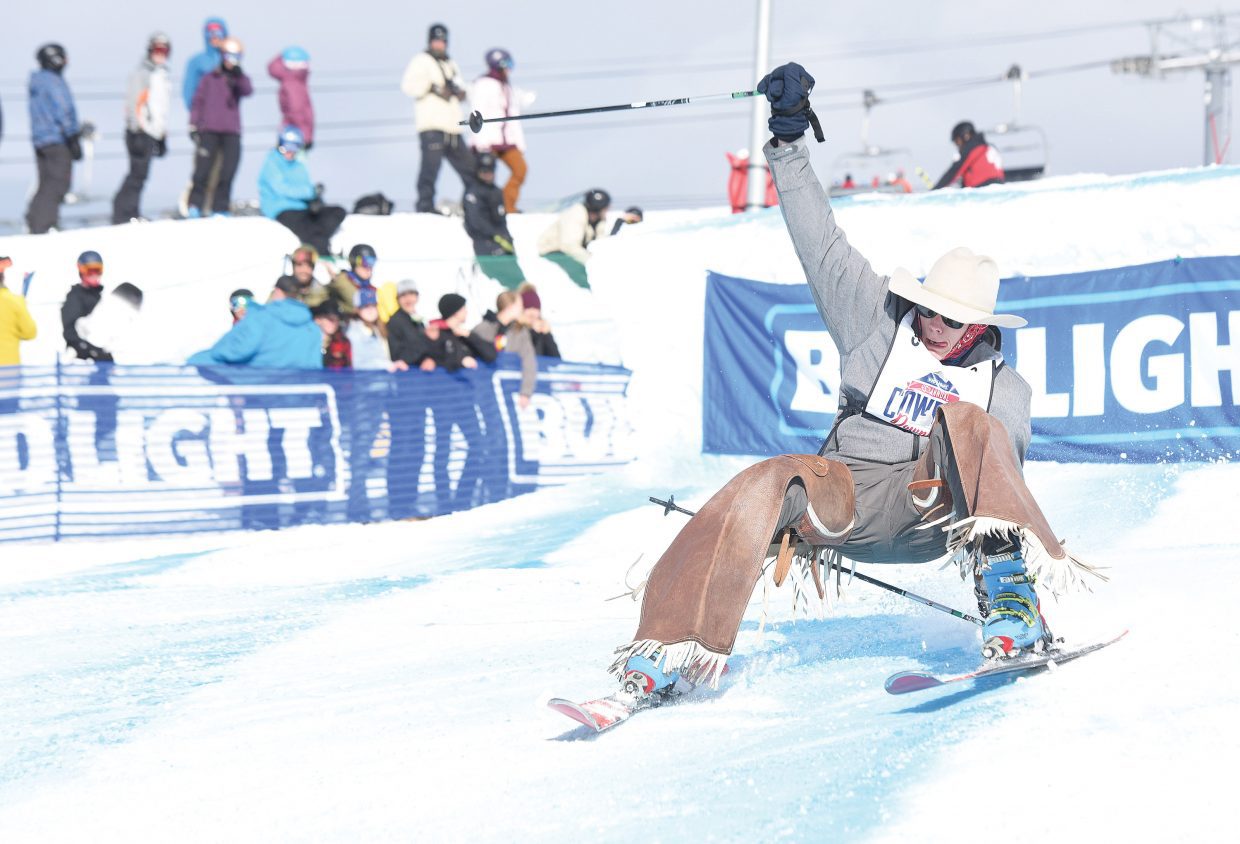 Bud Light Cowboy Downhill kicks up powder at Steamboat Resort ...