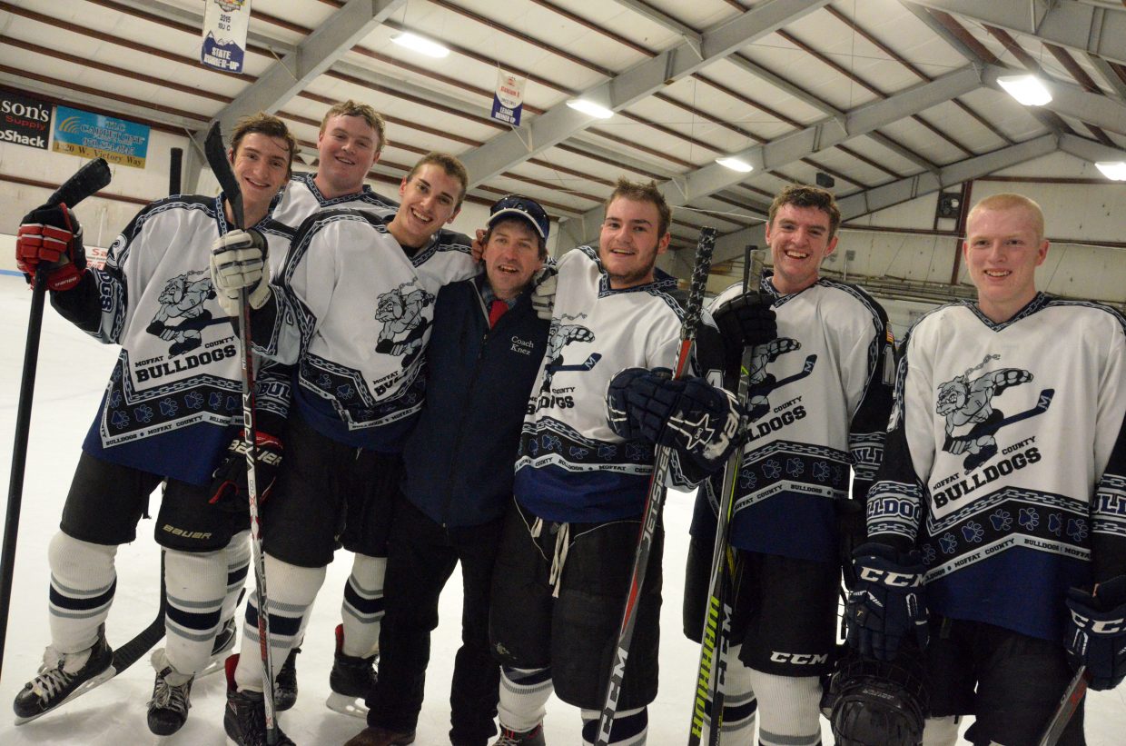 Moffat County Bulldog hockey has Senior Night scoring spree ...