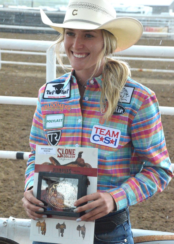 Moffat County’s Kinlie Brennise snares breakaway roping state title ...