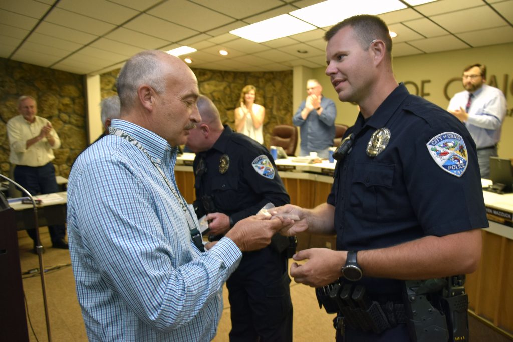 Craig Police Department awards officers for lifesaving efforts ...