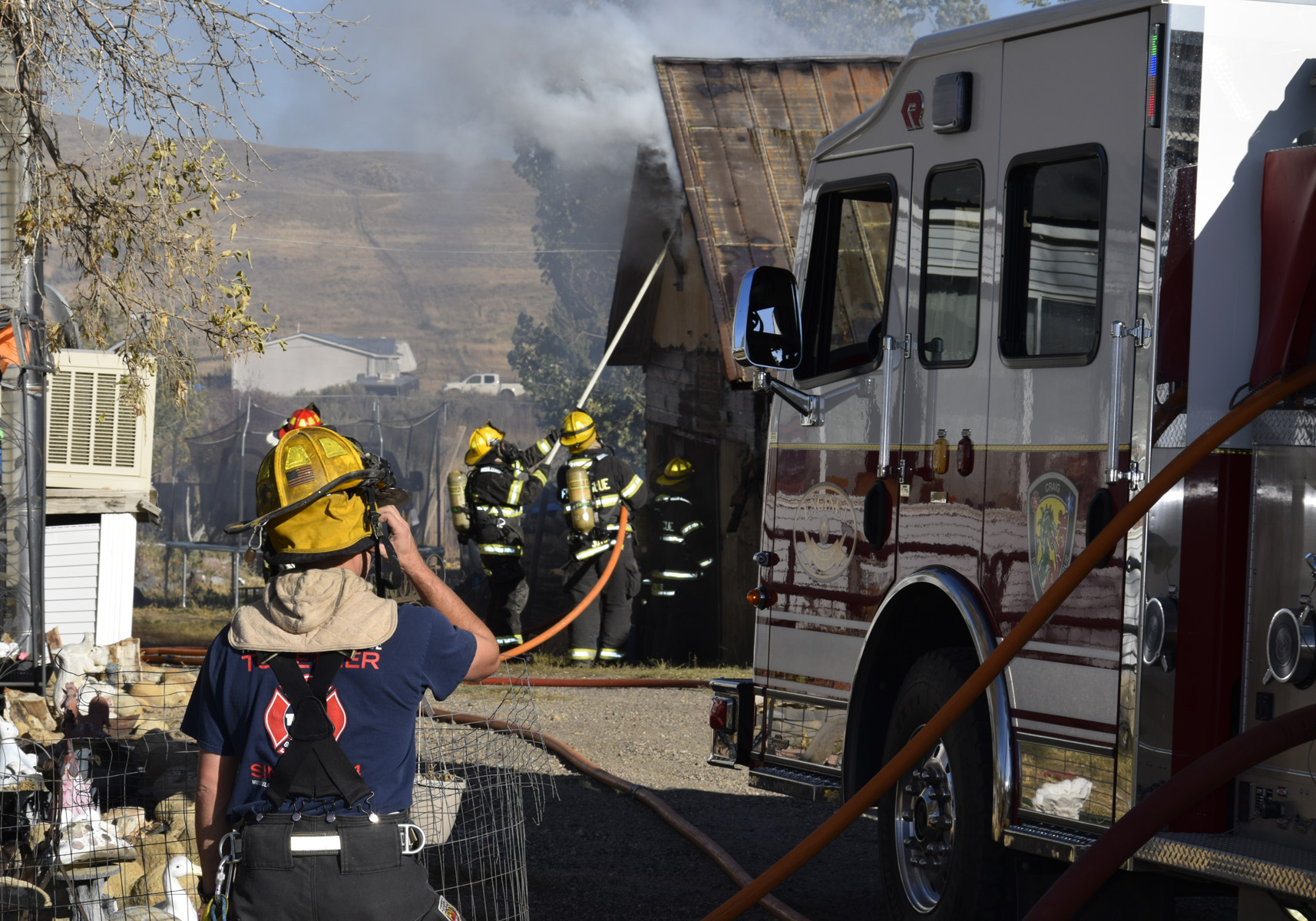 Structure fire springs up Tuesday on north side of Craig ...