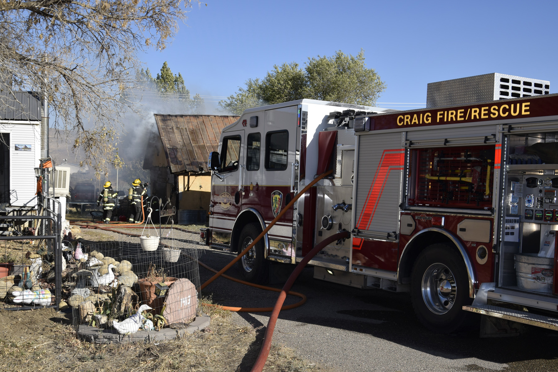 Structure fire springs up Tuesday on north side of Craig ...