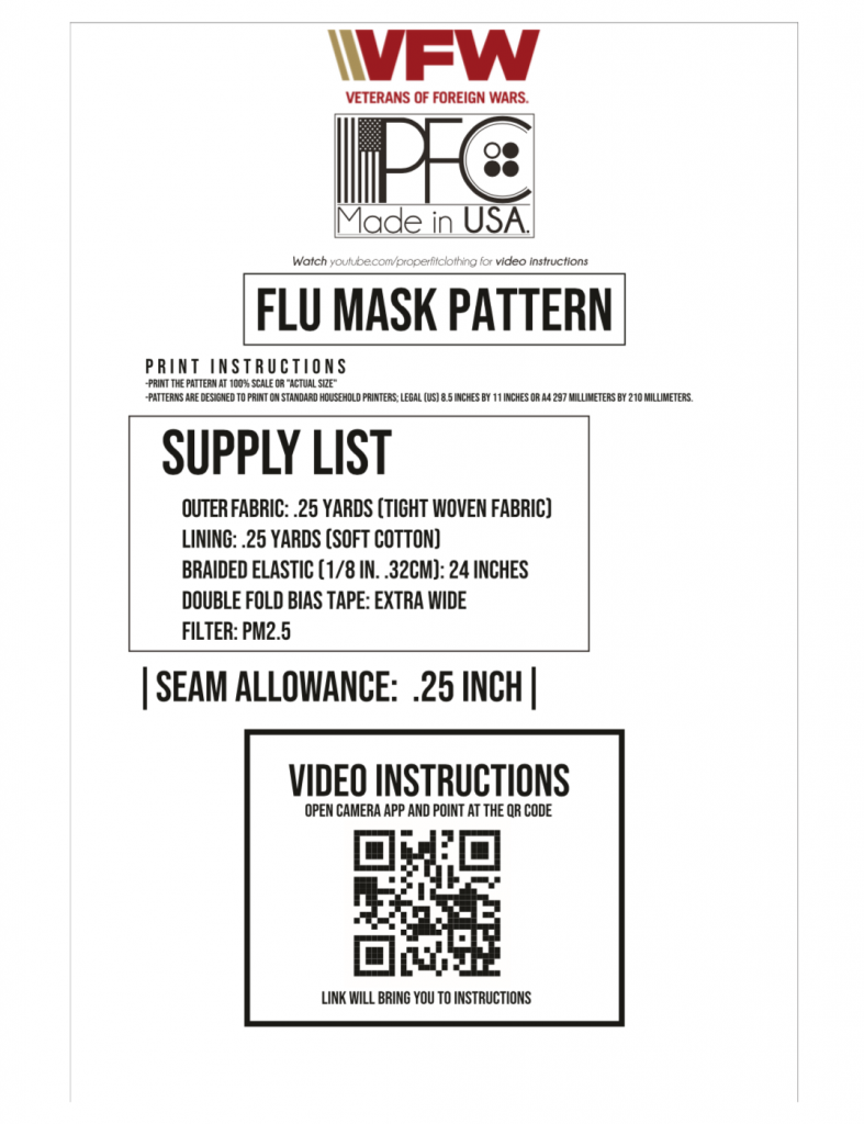 Local veterans creating masks, educating public on proper use ...