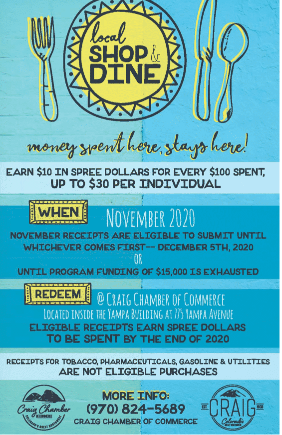 Local Shop and Dine program, which runs through December 5, encourages ...