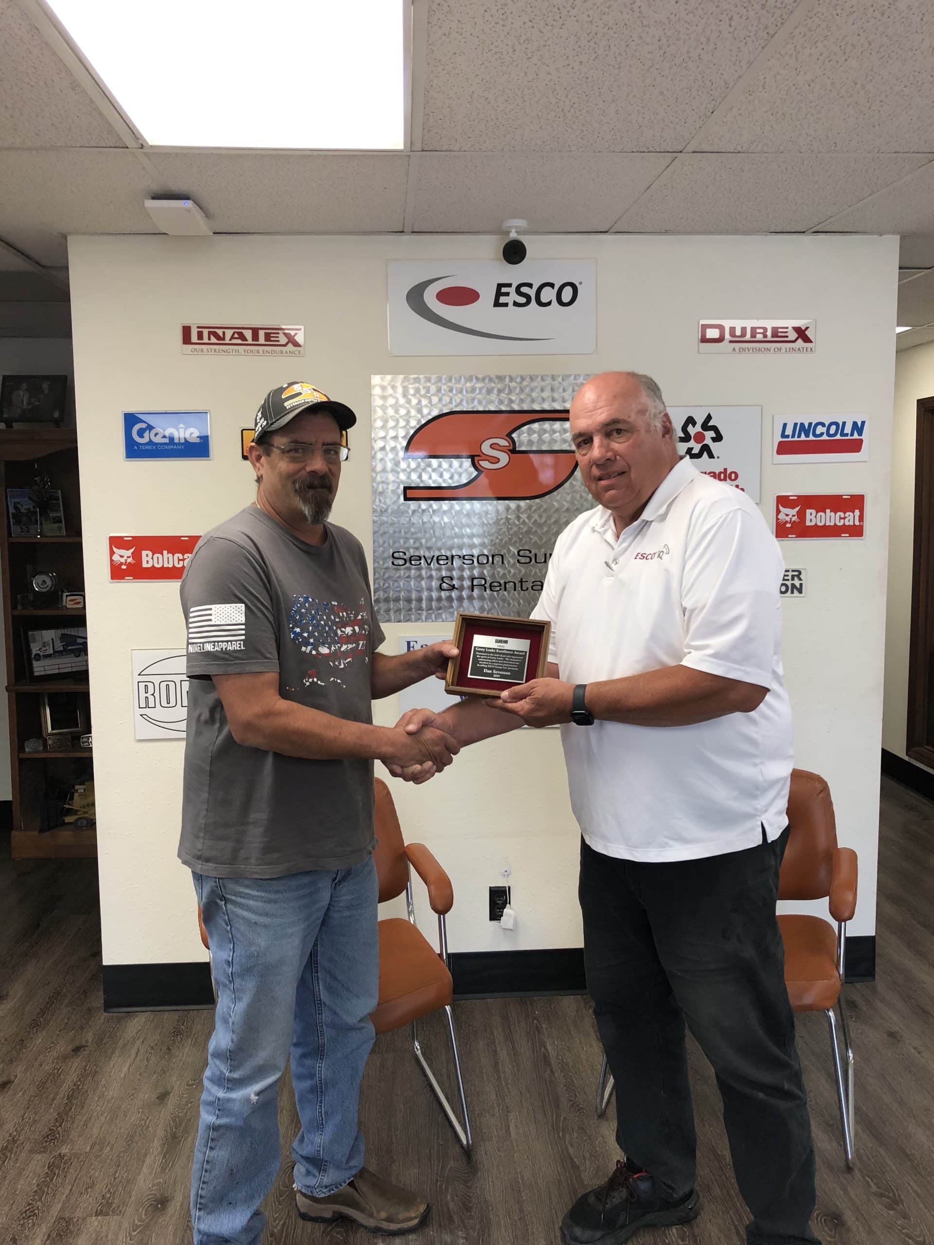 Severson Supply & Rental receives outstanding salesperson award ...