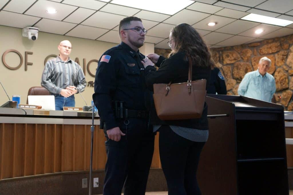 Craig Police Department welcomes new officer while honoring another for ...