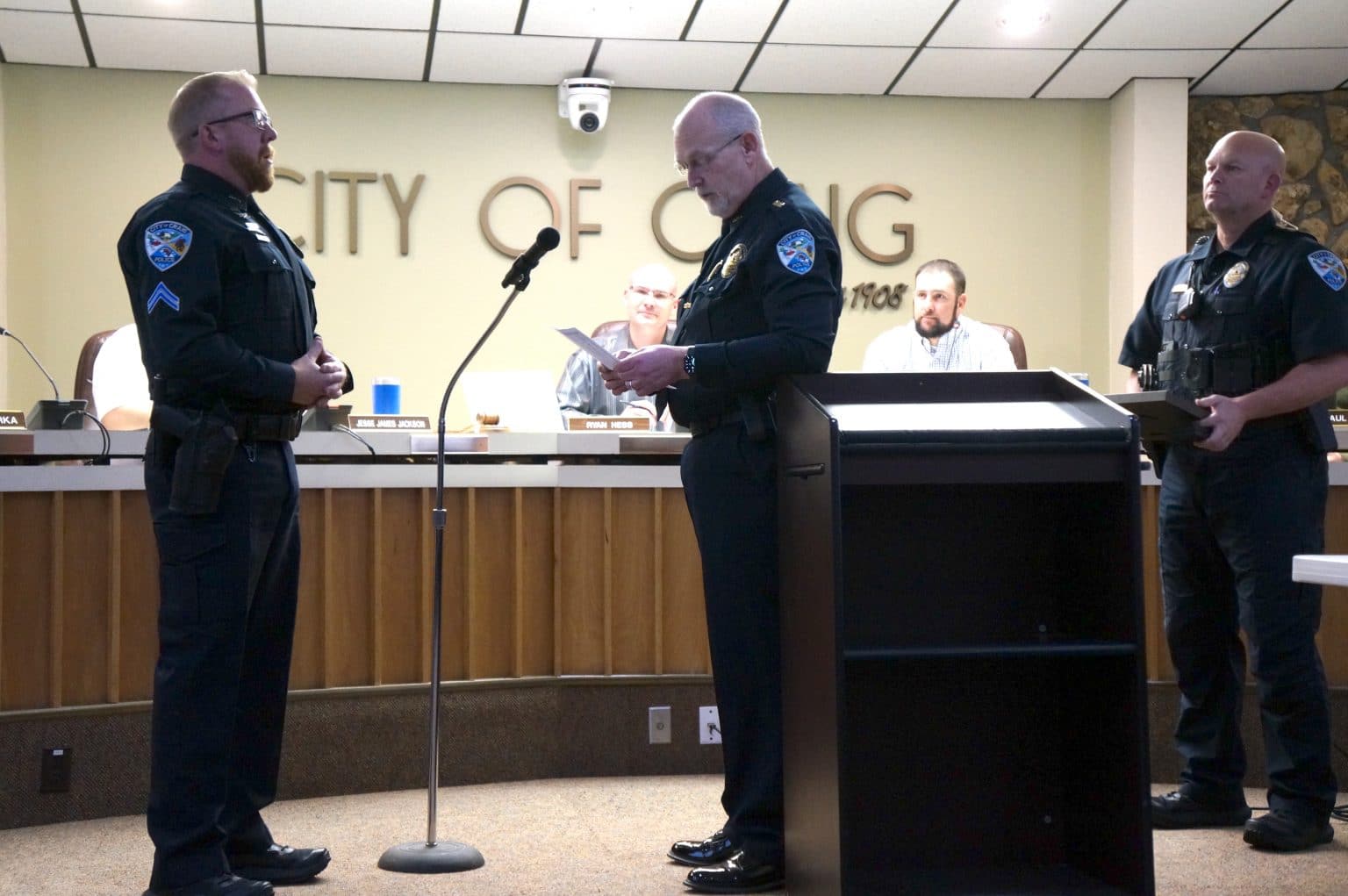 Craig Police Department welcomes new officer while honoring another for ...