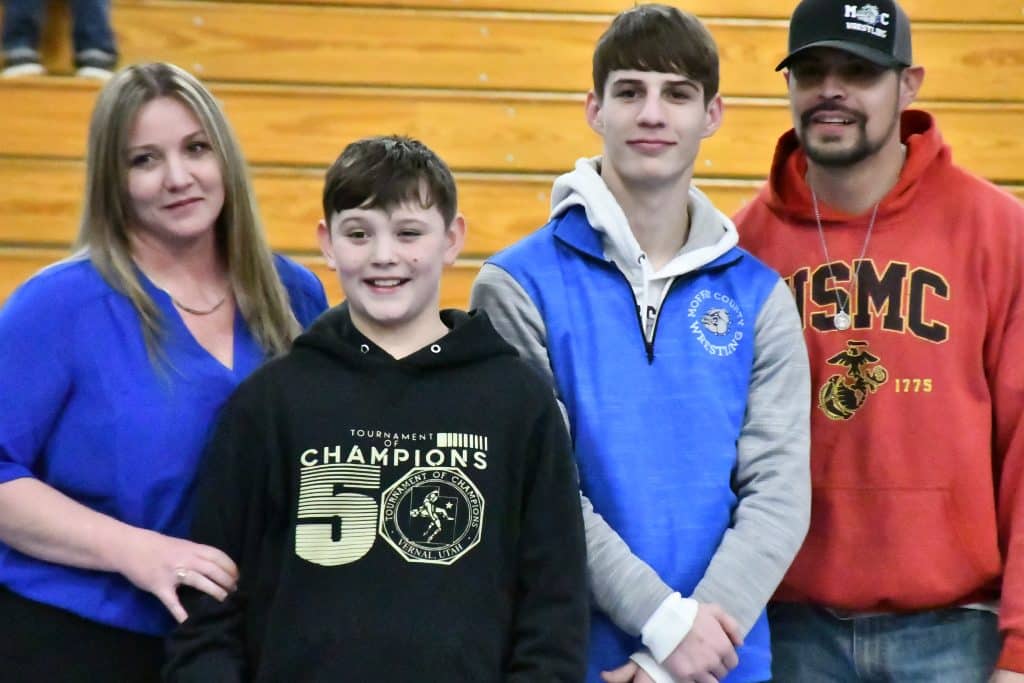 Moffat County boys wrestling dukes it out at duals, celebrates seniors ...