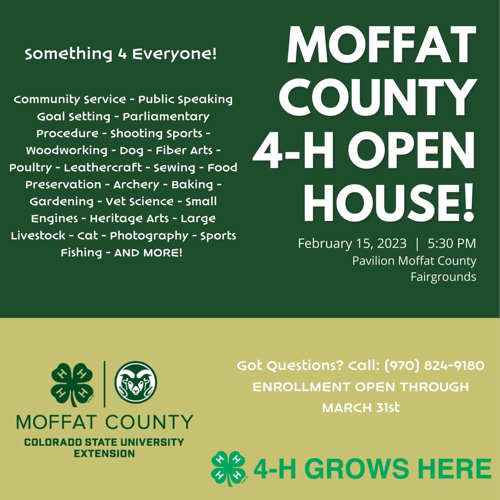 Moffat County CSU Extension invites community to open house showcasing ...