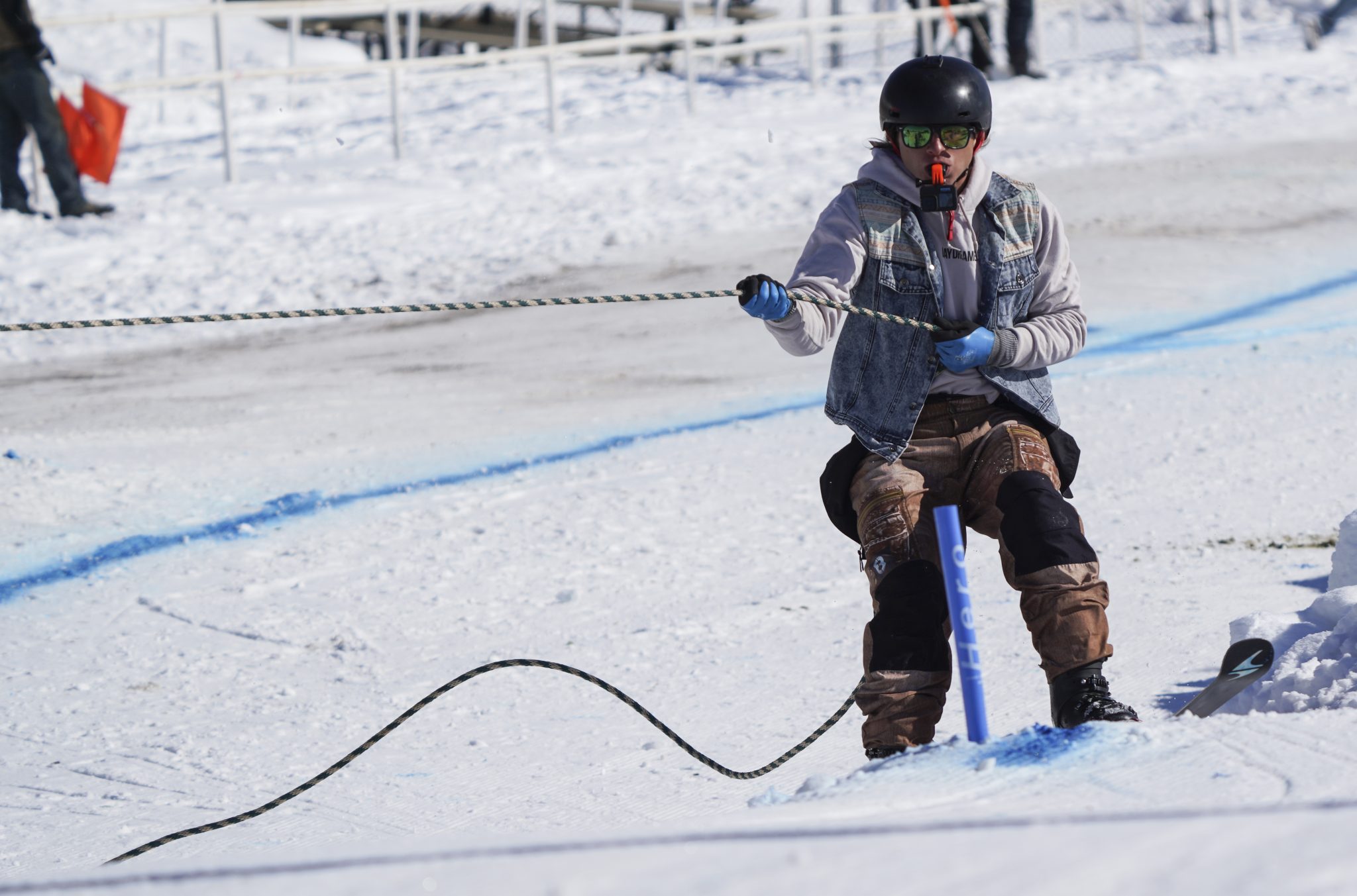 Photos: Skiers show skills in flight at Coal Mountain Skijoring ...