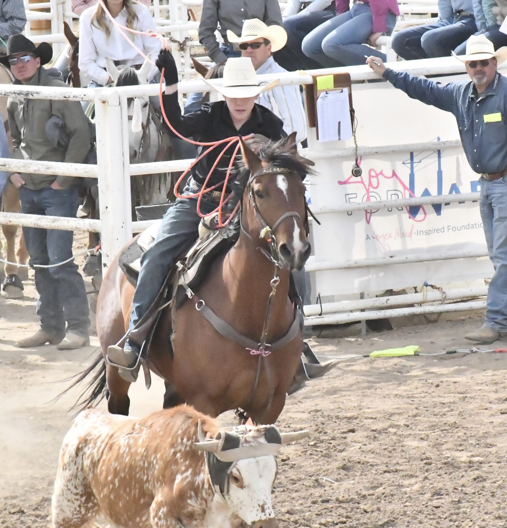 Craig’s Jolene Rhyne cinches national qualification at state rodeo ...