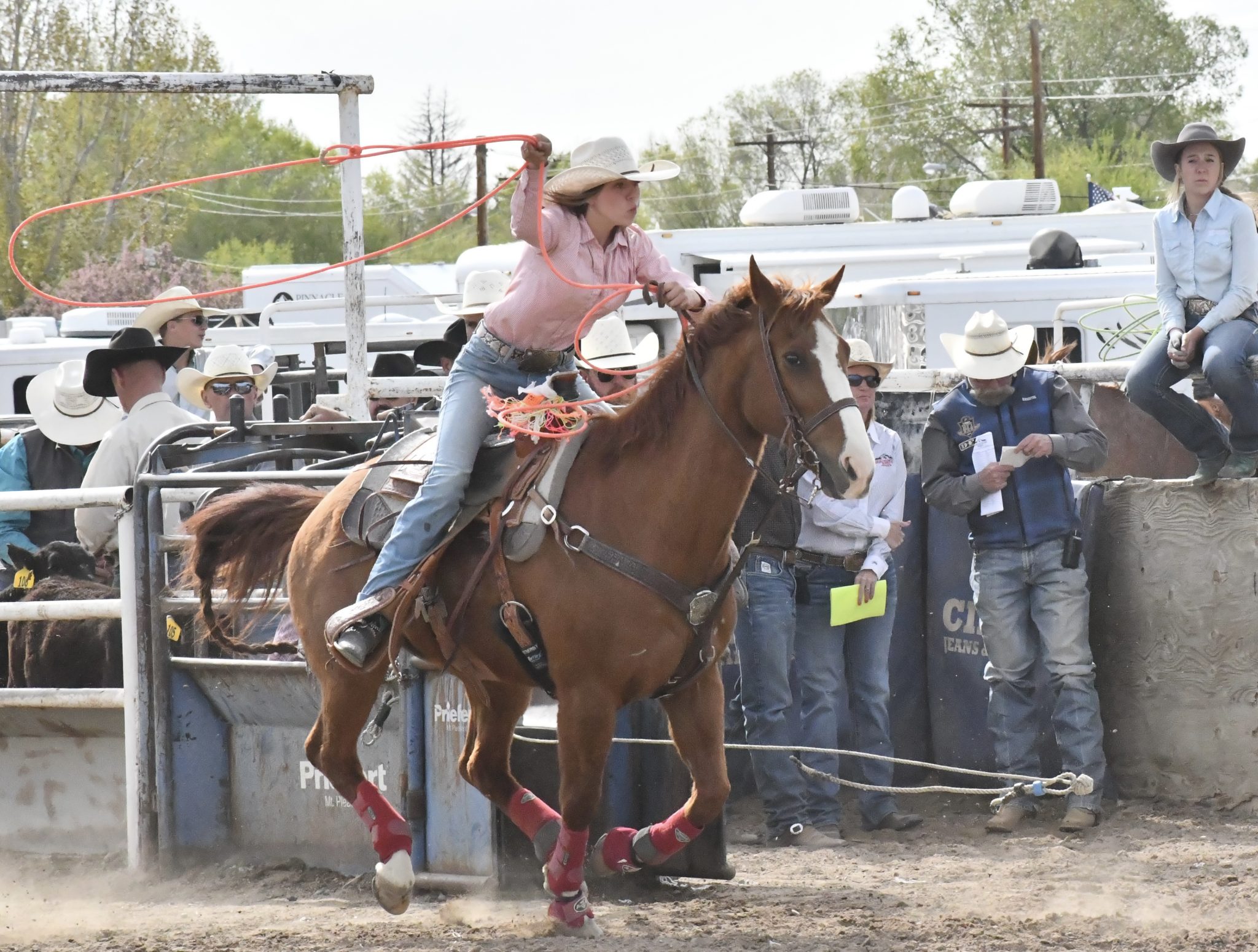 Craig’s Jolene Rhyne cinches national qualification at state rodeo ...
