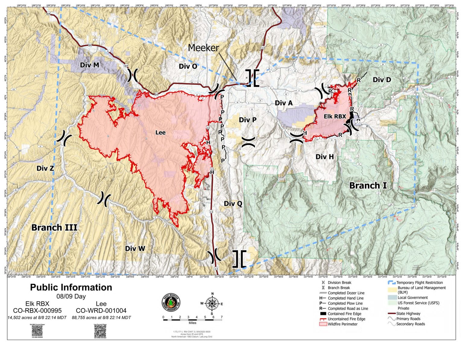 Saturday Update: Elk and Lee fires surpass 100,000 combined acres; New ...