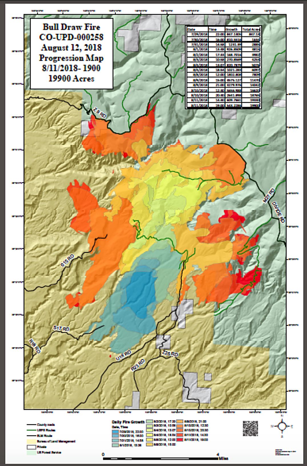 Bull Draw Fire continues to grow; now at 19,900 acres | TheFencePost.com