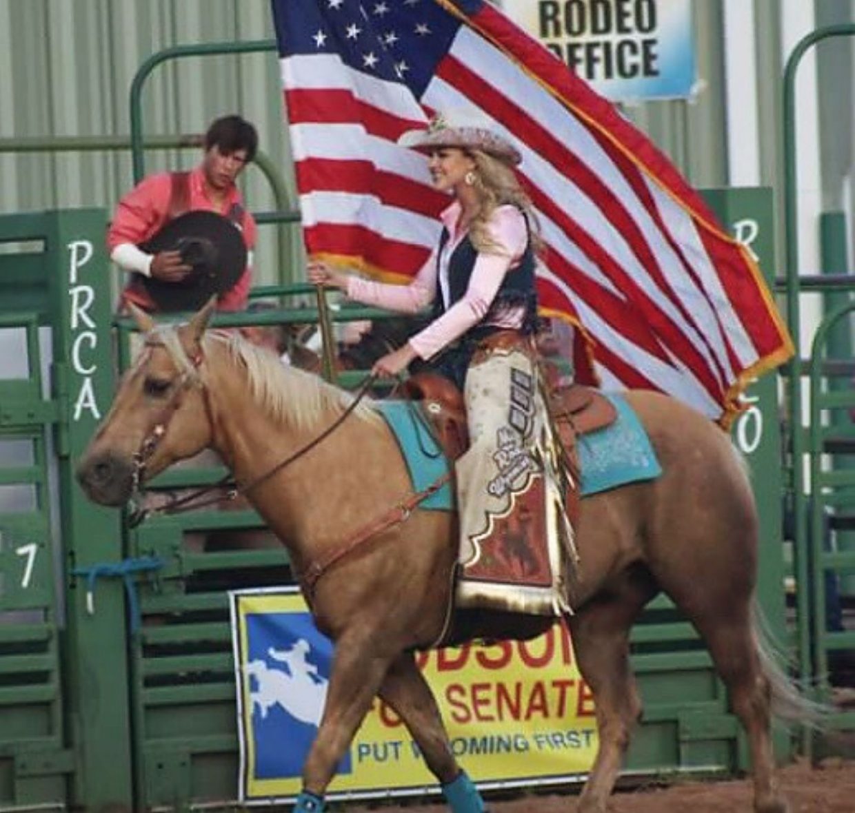 Miss Rodeo Wyoming accepts 50 pink Horses challenge to raise money and ...