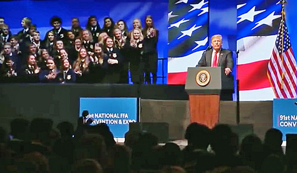Trump talks to FFA in Indianapolis | TheFencePost.com