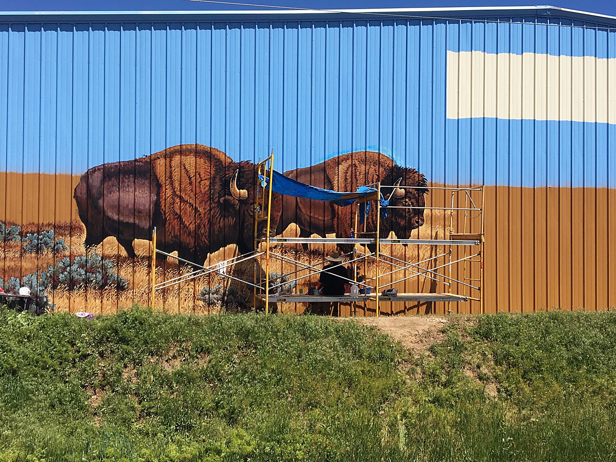 Buffalo Brand mural taking shape | TheFencePost.com