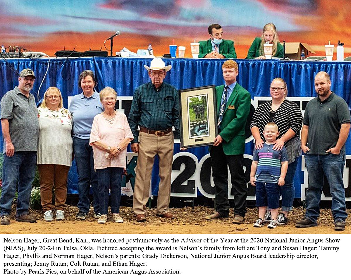 Hager awarded the 2020 National Junior Angus Advisor of the Year ...
