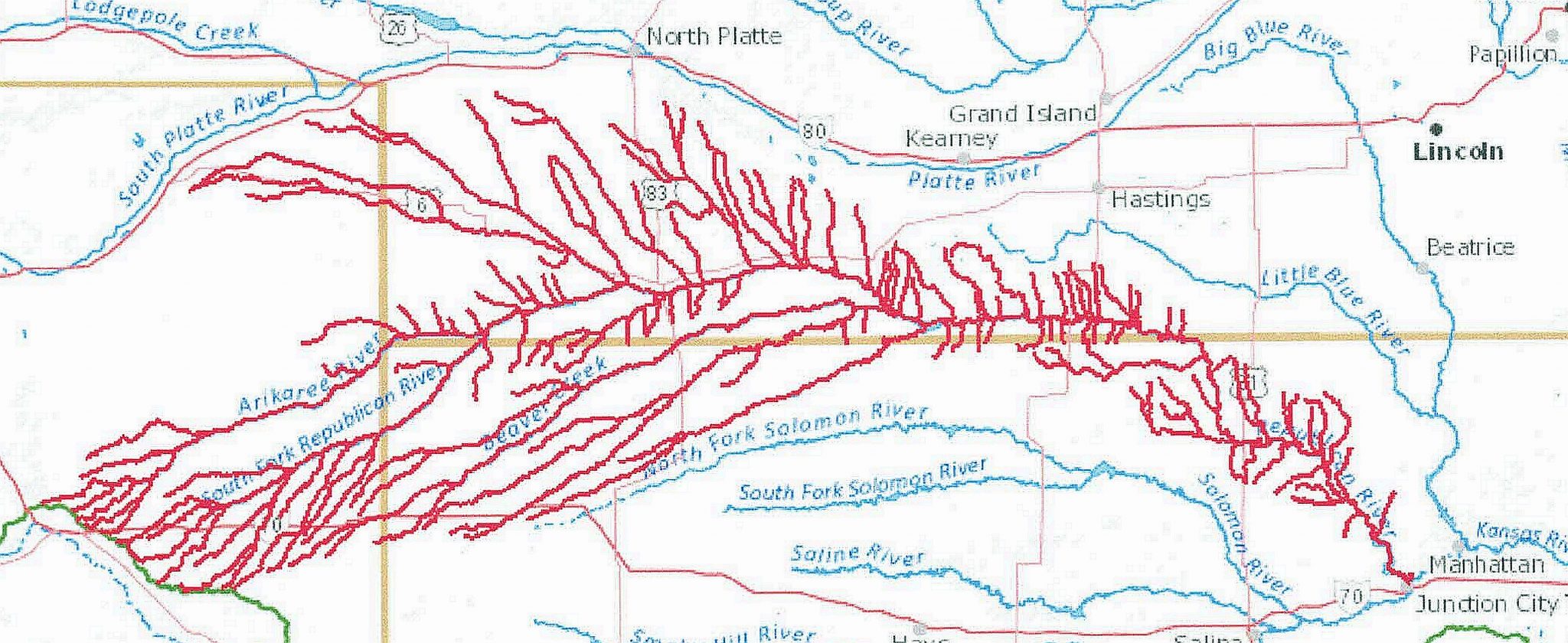 Major Nebraska rivers and their drainages — Part 4 The Republican River ...