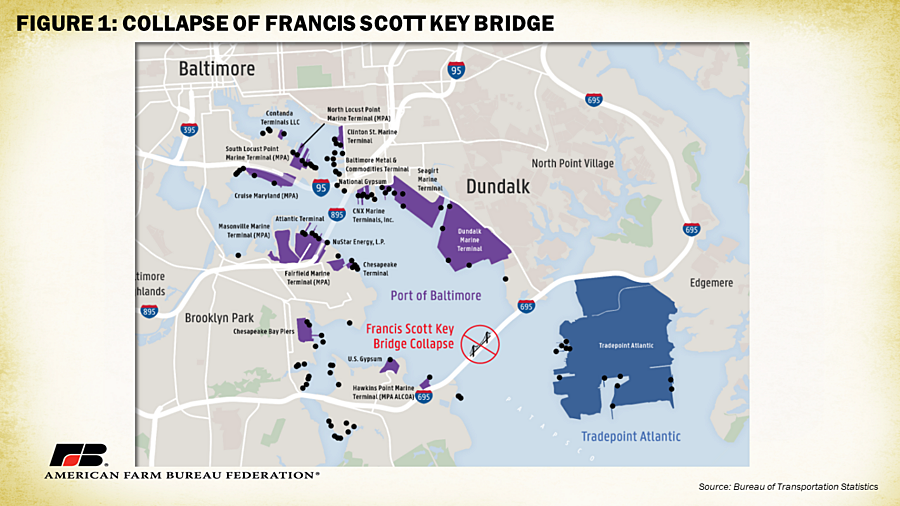 What will the collapse of Baltimore’s Key Bridge mean for agriculture ...