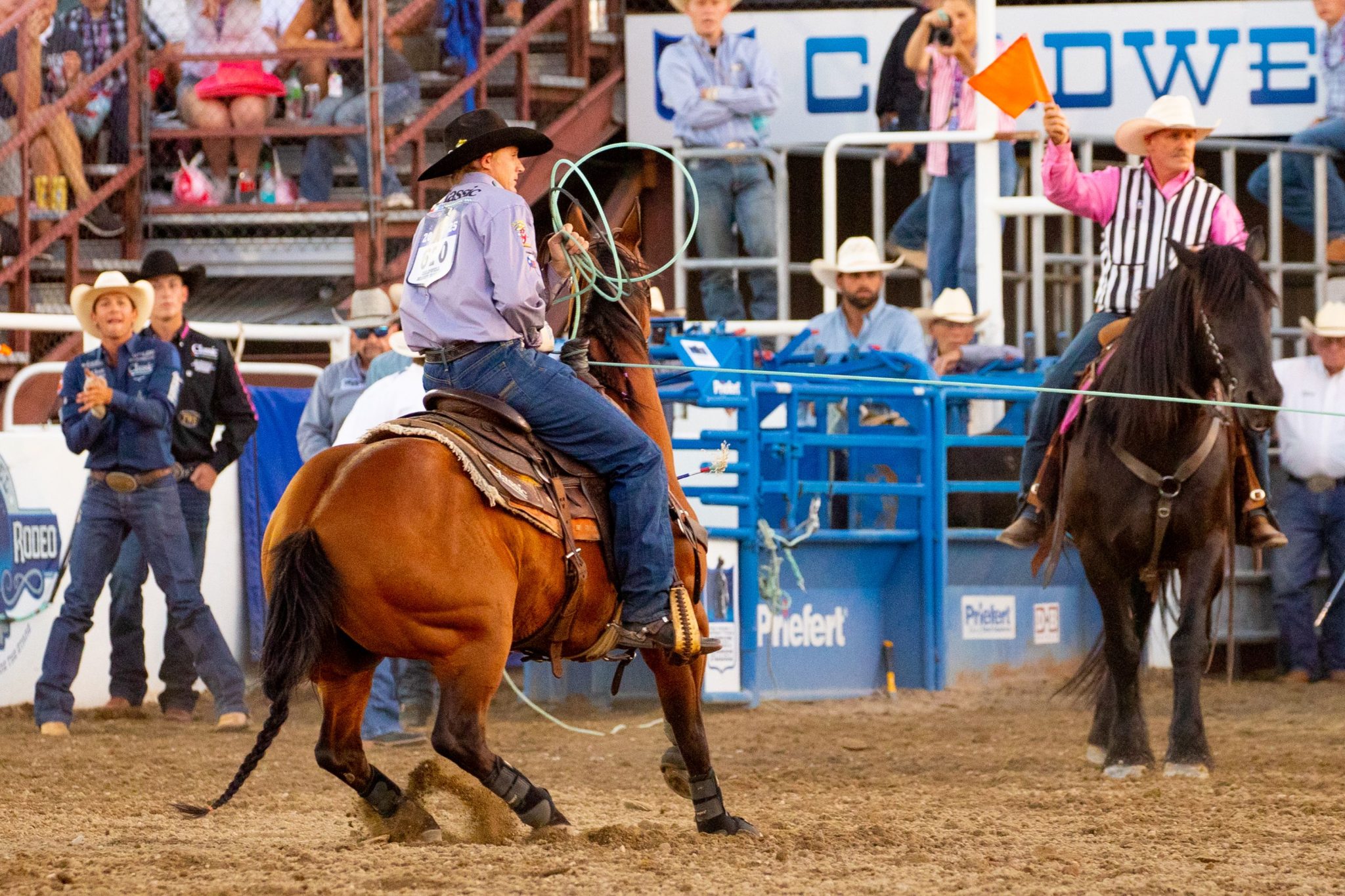 Leads change in timed events during the third performance of Caldwell ...