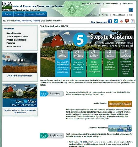 NRCS: New web pages, updates help meet conservation needs of modern ...