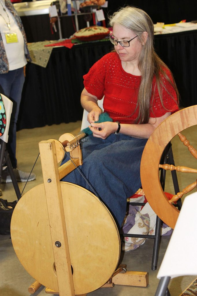 Demo at Last Chance Stampede and Fair exhibits how wool is transformed ...