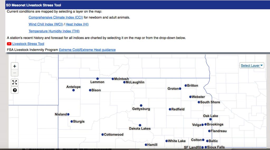 SDSU Extension and SD Mesonet team up to release the Livestock Stress Tool | TSLN.com