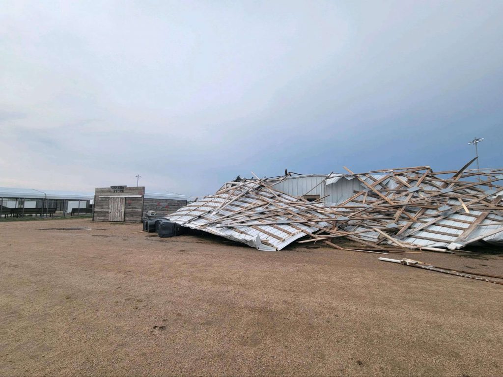 Windstorm damages Burwell’s rodeo grounds | TSLN.com