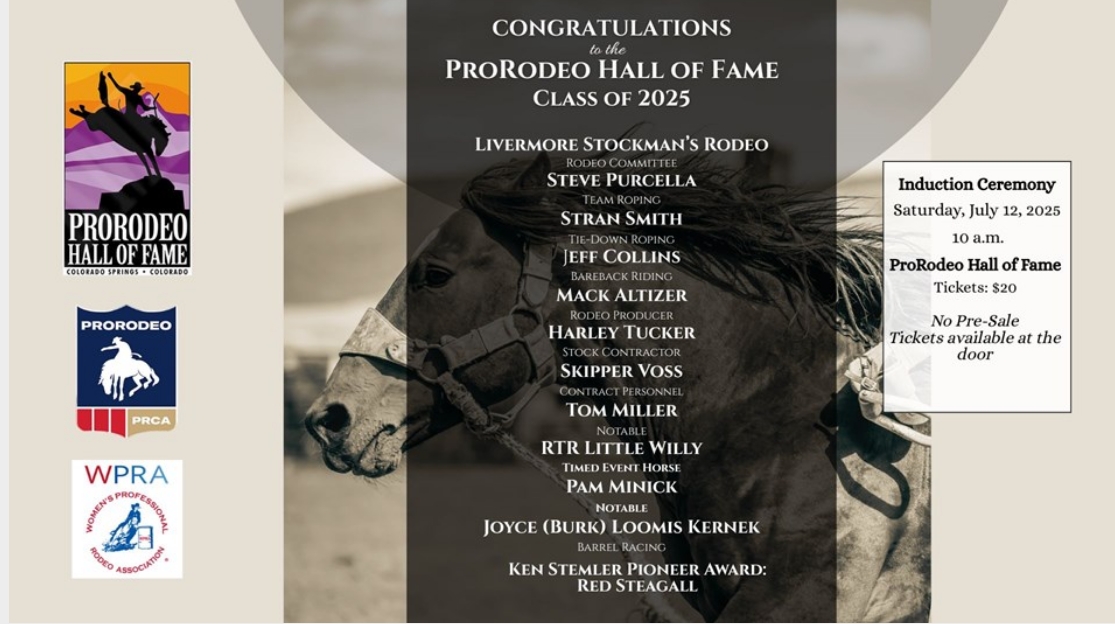 PRORODEO Hall of Fame unveils star-studded 2025 class | TSLN.com