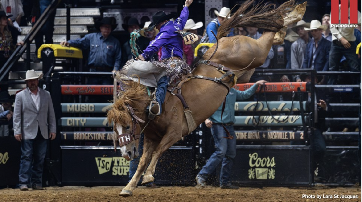 Saddle bronc rider Shorty Garrett captures big win at Music City Rodeo ...