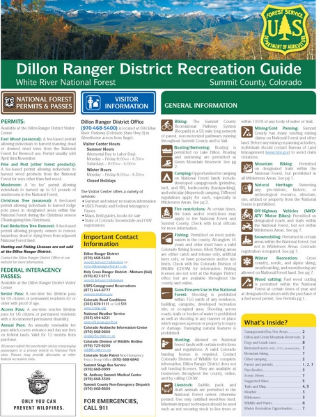 Dillon Ranger District Recreation Guide | SummitDaily.com