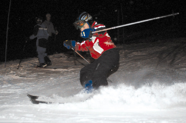 Some kids do cool things, as in training on A-Basin at night ...