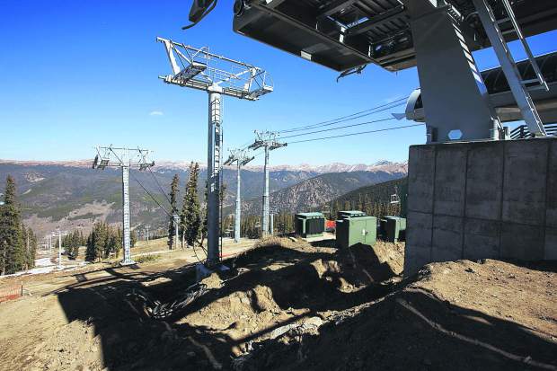 New 6-person chairlift installed at Keystone Resort (photo slideshow ...
