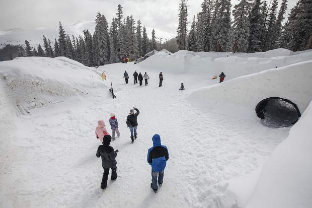 Keystone Resort’s snow fort is still standing despite warm weather ...