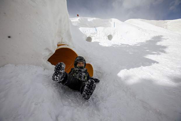 Keystone Resort’s snow fort is still standing despite warm weather ...