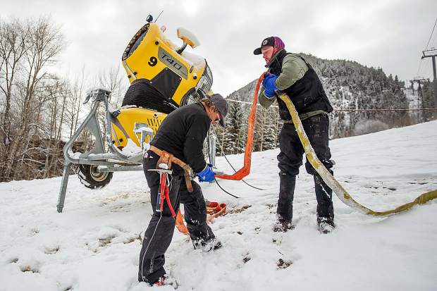 Snowmaking starts at Aspen Snowmass and natural snow accumulates at ...