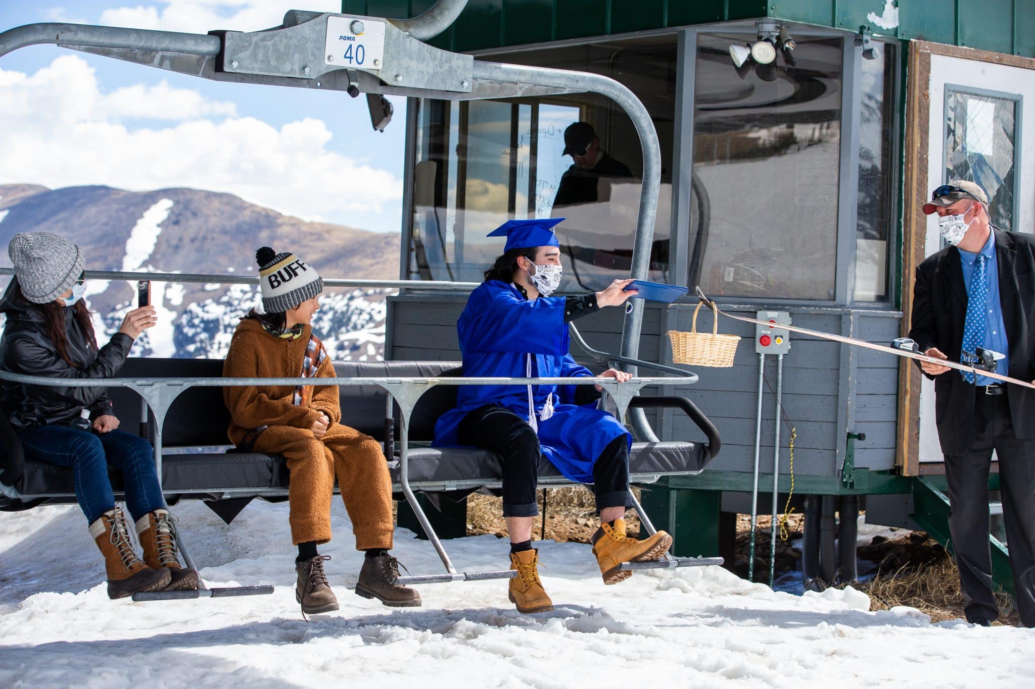 The Peak School hosts chairlift graduation ceremony at Copper Mountain ...