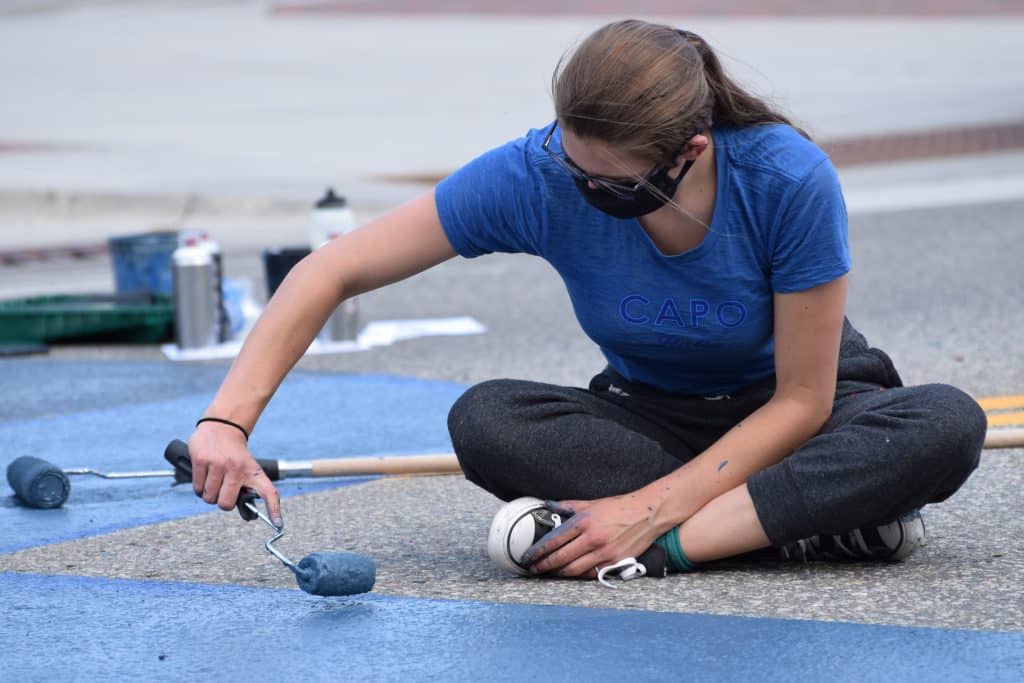 Activists, artists paint Black Lives Matter mural in front of Frisco ...